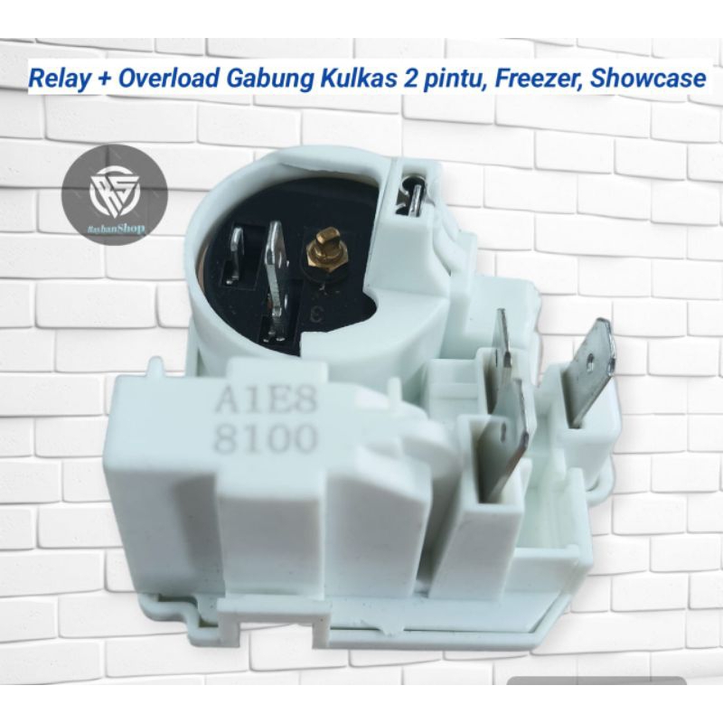 Jual RELAY - Relay/ Rilay/ PTC Overload gabung Kulkas 2 Pintu, Freezer ...