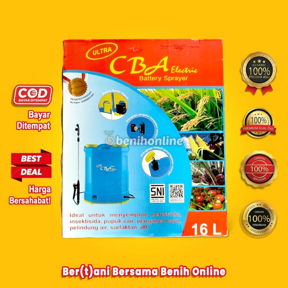 Jual SPRAYER CBA KNAPSACK ELEKTRIK 16 LITER Tipe 4 Tanki Alat Semprot ...