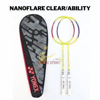Jual Raket Badminton YONEX NANOFLARE 002 ABILITY CLEAR FEEL Original | Shopee Indonesia