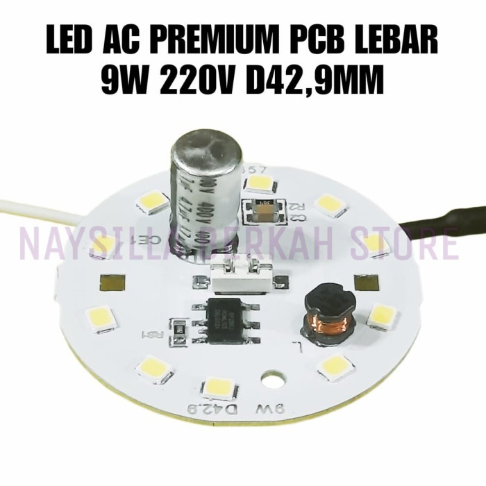 Jual PCB LED AC 9W 220V PREMIUM UKURAN PCB LEBAR DIAMETER 42,9MM ...