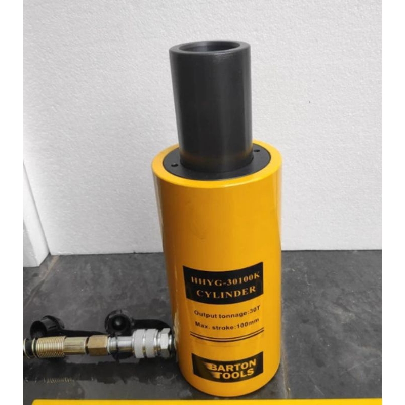 Jual Hydraulic Cylinder Hollow Plunger 30Ton Stroke 100Mm Hidrolik Silinder 30 Ton Barton ...