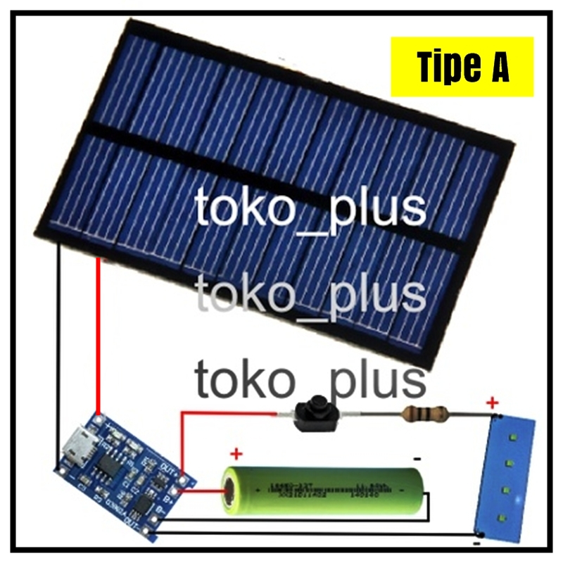 Jual Modul Project Merakit Rangkaian Lampu Led Emergency Tenaga ...