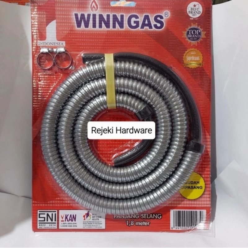 Jual Selang Gas LPG Elpiji WINN GAS Win Gas 1,8 meter SNI | Shopee ...
