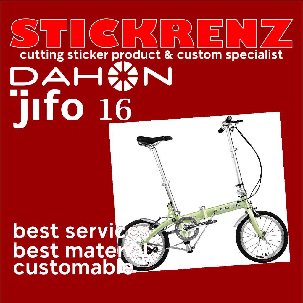 Jual Cutting Sticker Frame Sepeda Lipat Dahon Jifo 16 Custom | Shopee Indonesia