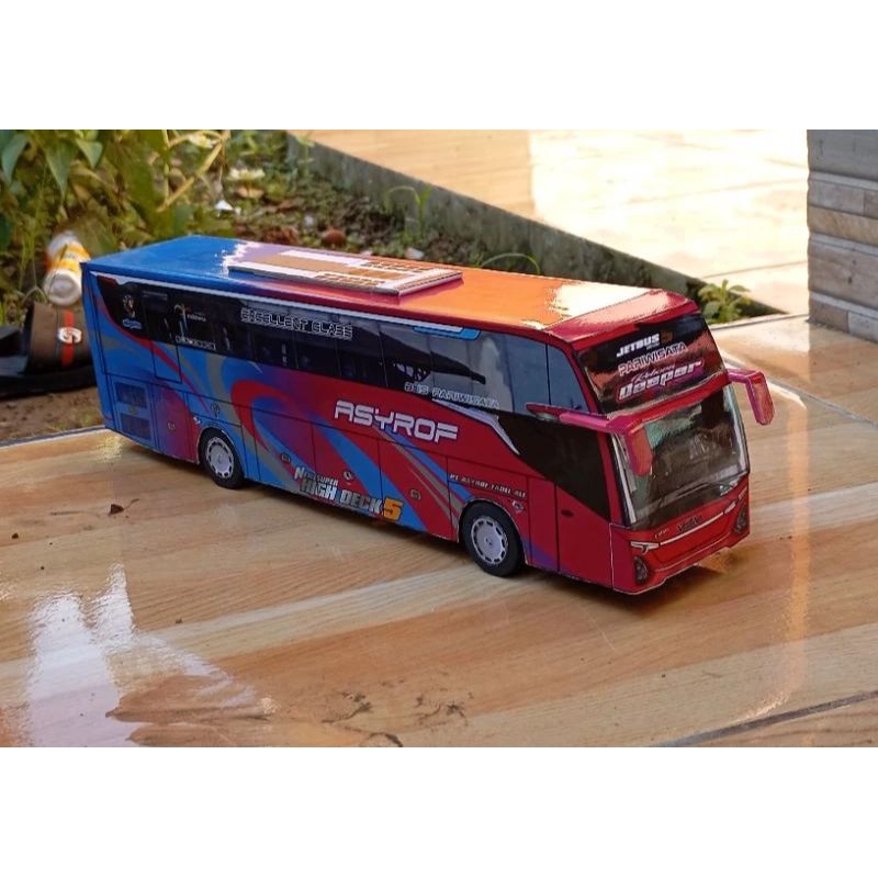 Jual Miniatur bus CASPER ASYROF JET BUS 5 / Mainan anak bus basuri ...
