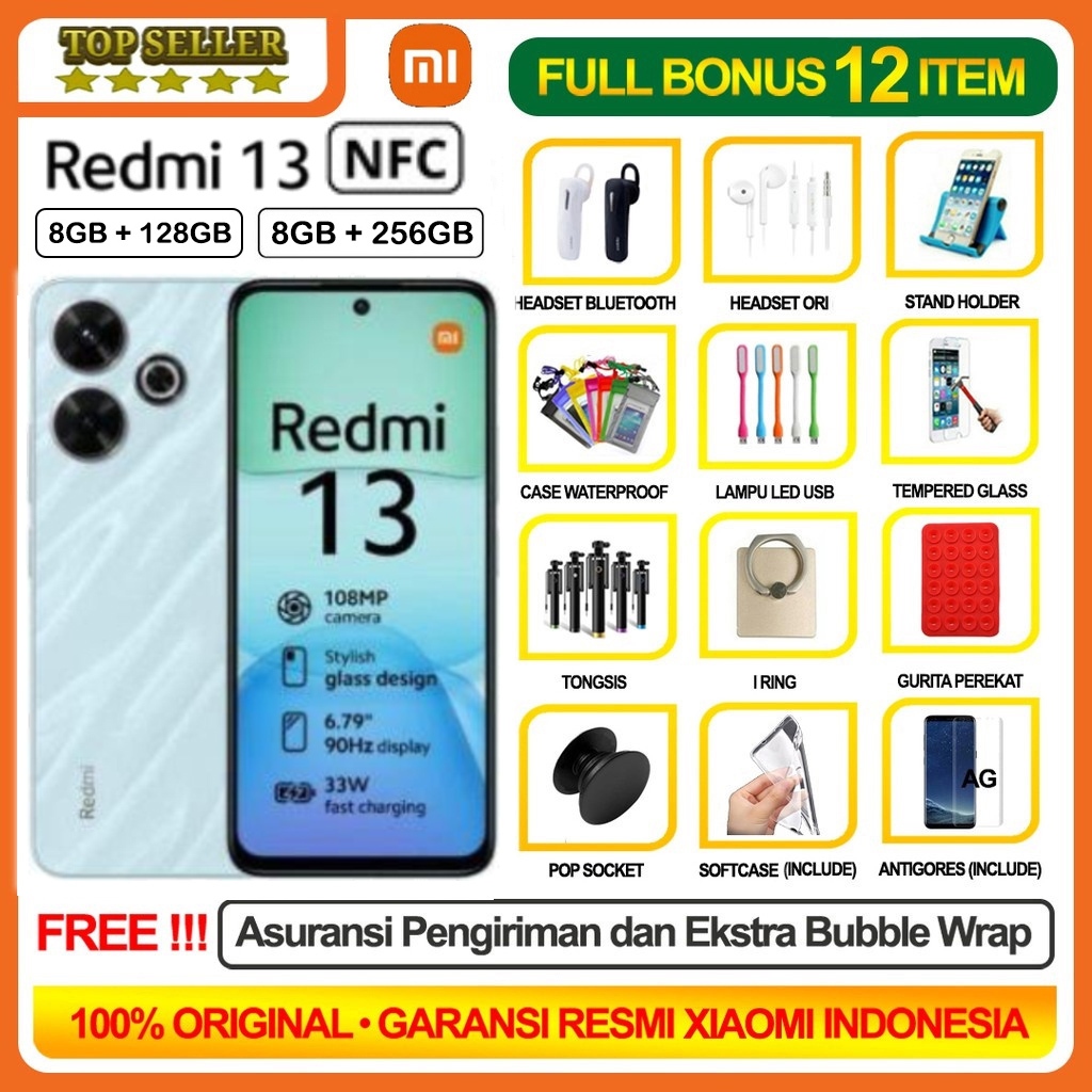 Jual XIAOMI REDMI 13x | REDMI 13 8/128 8/256 GB RAM 8GB ROM 128GB 256GB ...