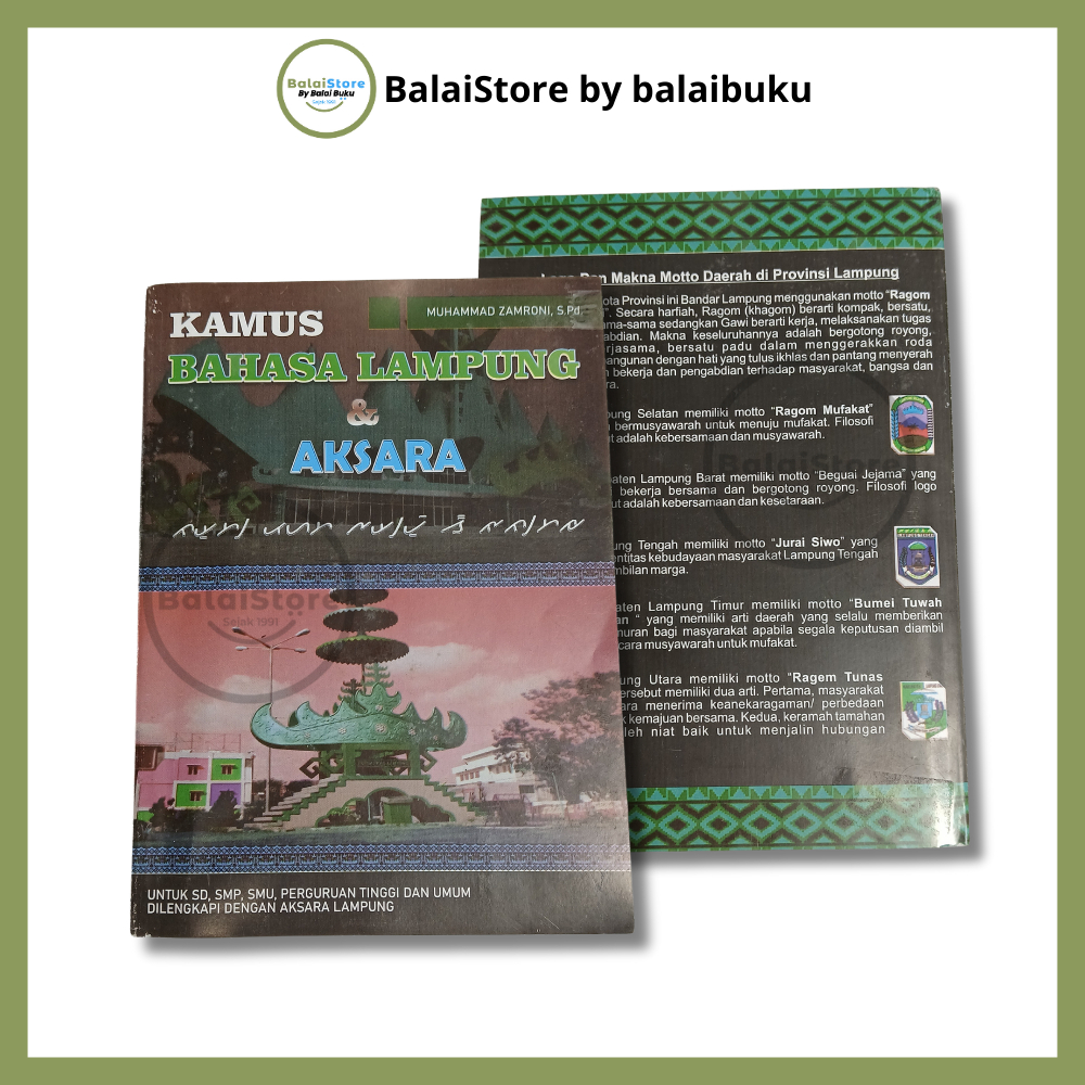 Jual Kamus Bahasa Lampung dan Aksara Muhammad Zamroni S pd Penerbit ...
