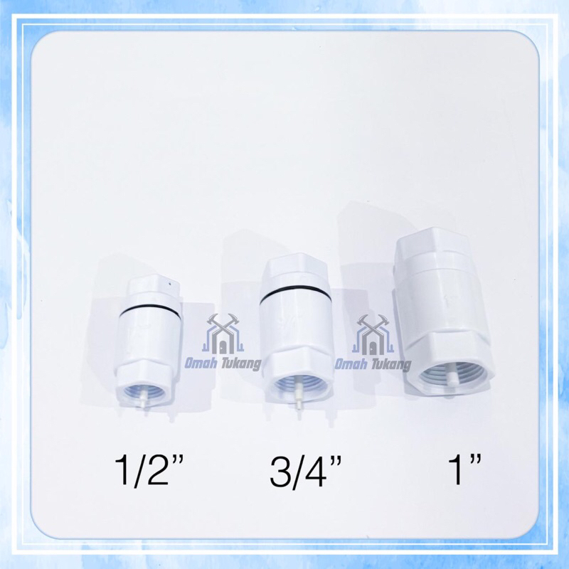 Jual Tusen Klep 1/2” 3/4” 1” FINA atau ELFA / Tosen Klep PVC | Shopee ...
