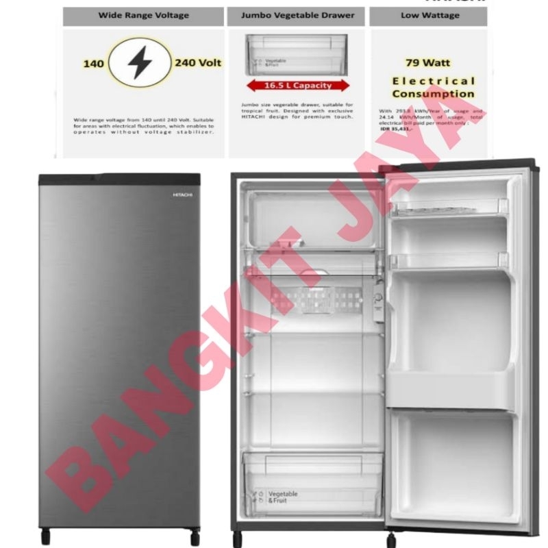 Jual KULKAS 1 PINTU LOW WATT HITACHI KULKAS HITACHI 1 PINTU GARANSI ...