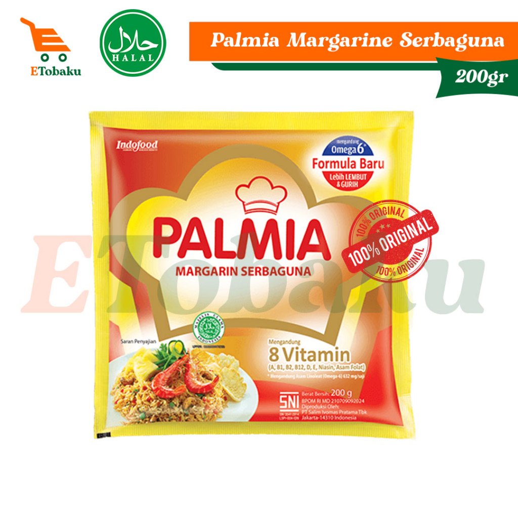 Jual PALMIA MARGARINE SERBAGUNA 200gr (exp maret 2025) | Shopee Indonesia