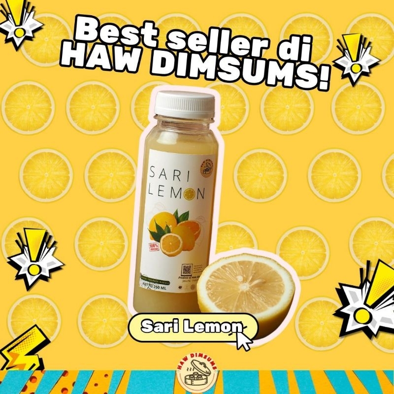 Jual Sari Lemon 250ml / 500ml / 1 liter || TANPA GULA || HALAL || Air ...