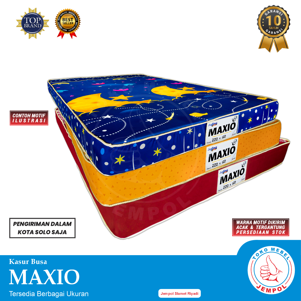Jual Busa Maxio Tebal 14cm Kasur Busa Kain Katun Bergaransi busa 10 tahun/jempol | Shopee Indonesia