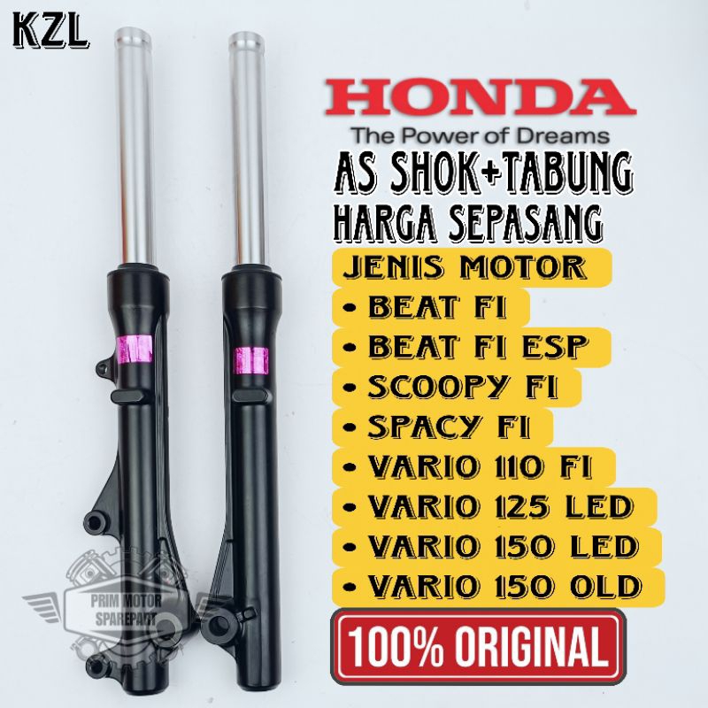 Jual AS SHOCK DEPAN+TABUNG ORIGINAL 100% HONDA AHM BEAT FI ESP, VARIO ...