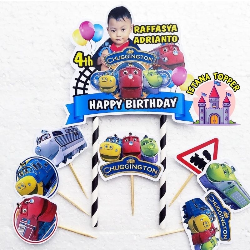 Jual Topper Cake Custom Nama Tema Tobot, Sakura School, Sopo Jarwo ...