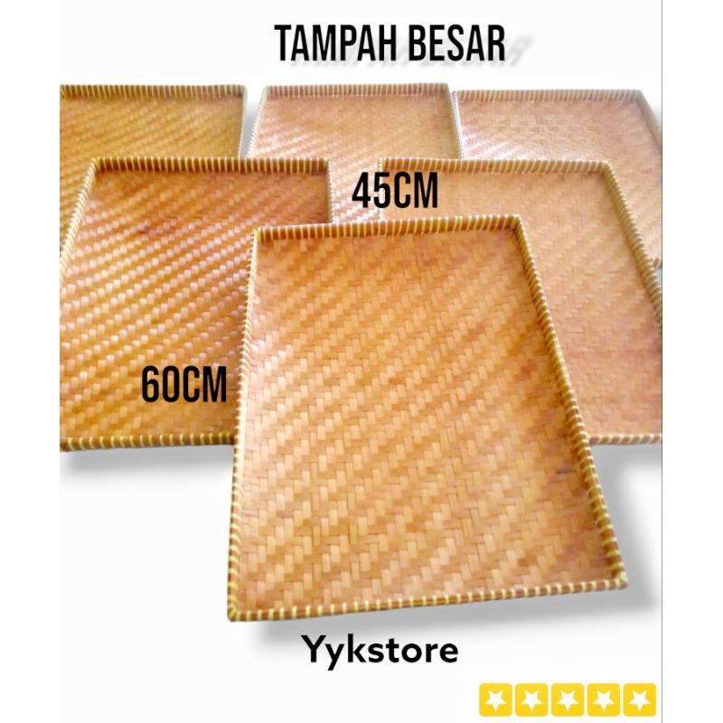 Jual Tampah bambu nasi tumpeng 45x60 CM Bambu mandiri | Shopee Indonesia