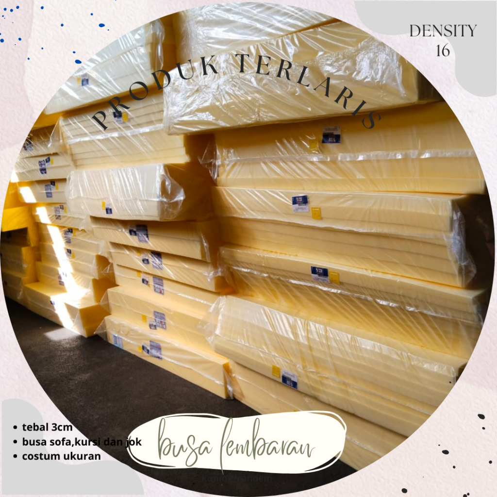 Jual Busa ukuran 150x200/busa lembaran tebal 3 cm / spon meteran ukuran ...
