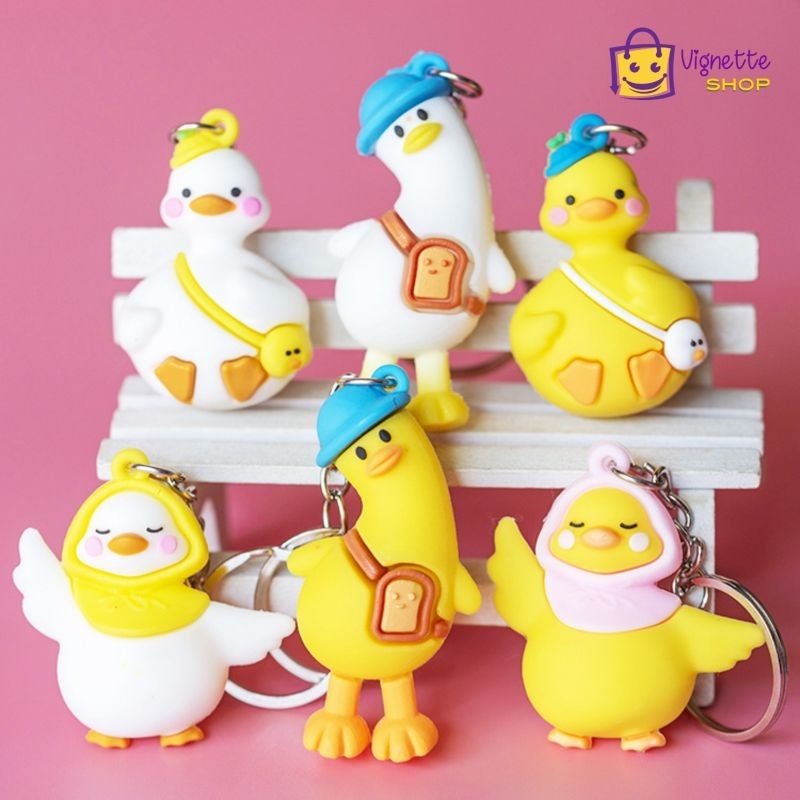 Jual Gantungan Kunci Ganci Serial Bebek Duck Series Lucu untuk Motor ...