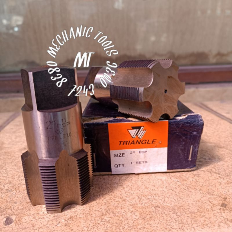 Jual Mata Tap 2" x 11 Bspt Triangle mata bor hand Tap Drat ulir baut 2 ...