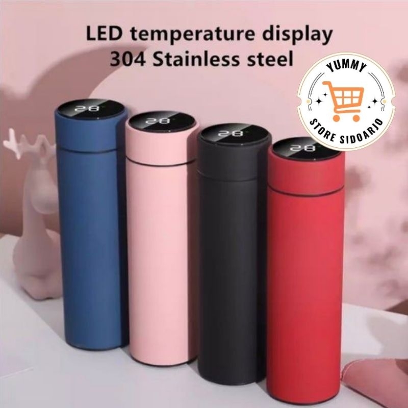Jual BOTOL MINUM SMART LED 500ML TERMOS AIR DIGITAL | Shopee Indonesia