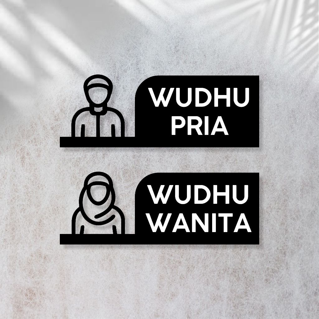 Jual Akrilik Tempat Wudhu Pria Wanita | Dekorasi akrilik Tempat wudhu ...