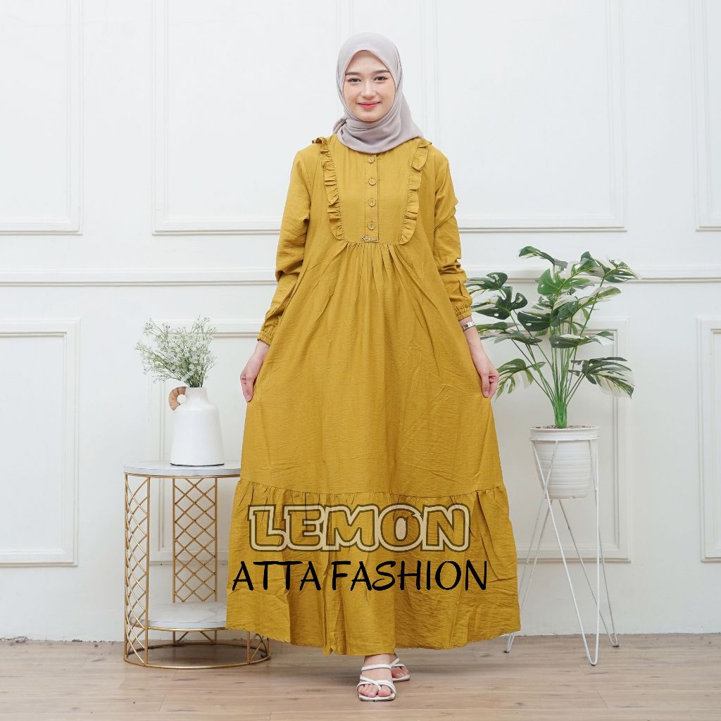 Jual Gamis Kancing Rempel Polo Linen Premium | Shopee Indonesia