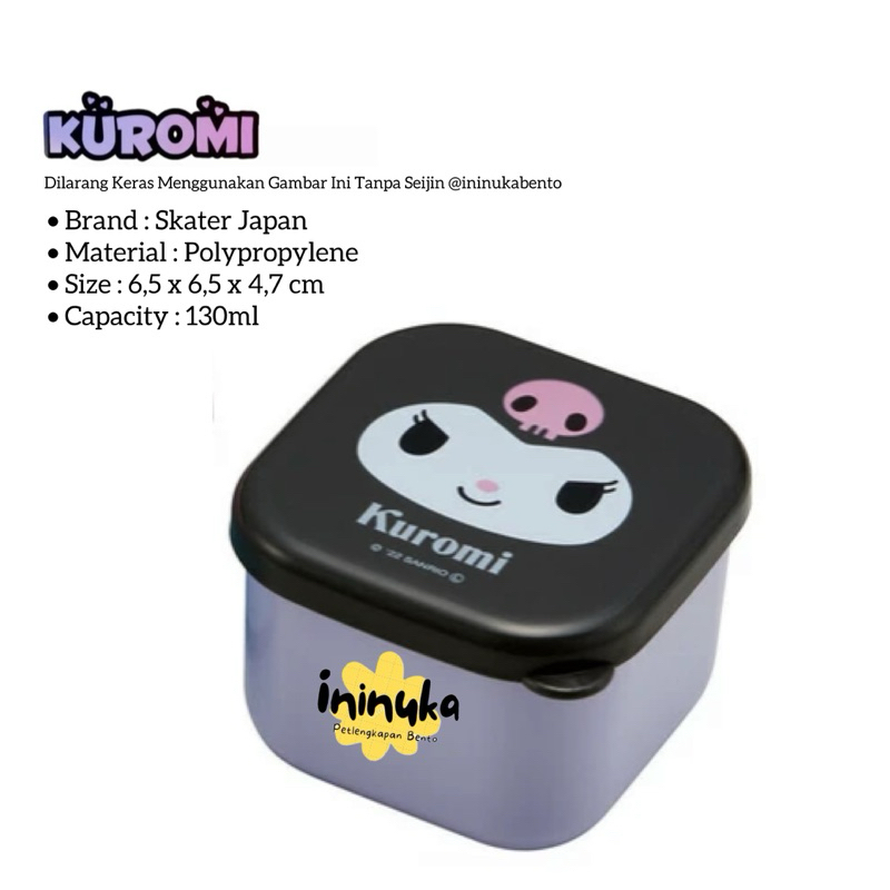 Jual [Skater] Melody Kuromi Sanrio Mini Seal Container Fruit Box Snack ...