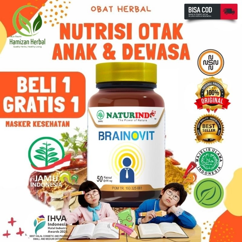 Jual BRAINOVIT Vitamin Otak Anak Dan Dewasa Peningkat Daya Ingat Serta ...