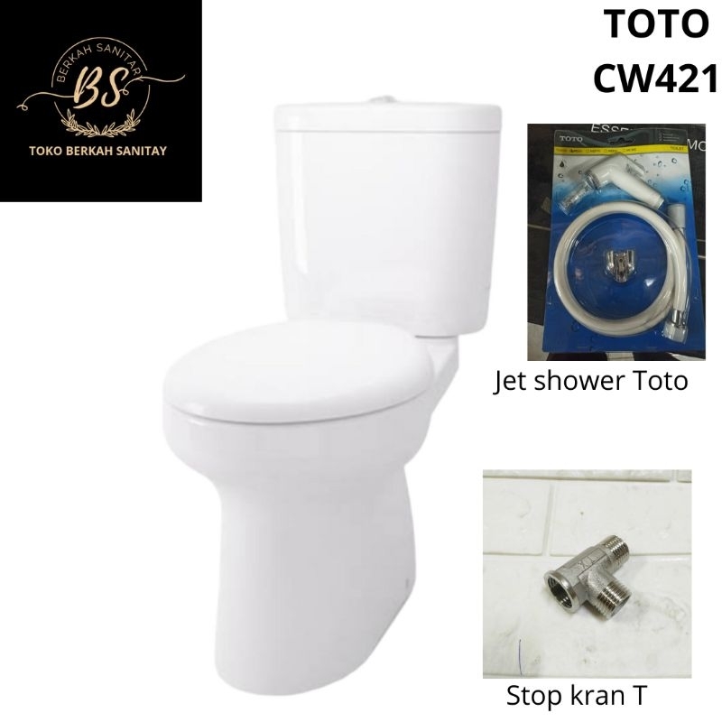 Jual Closet duduk Toto cw421/closet duduk paket lengkapcw421 | Shopee ...
