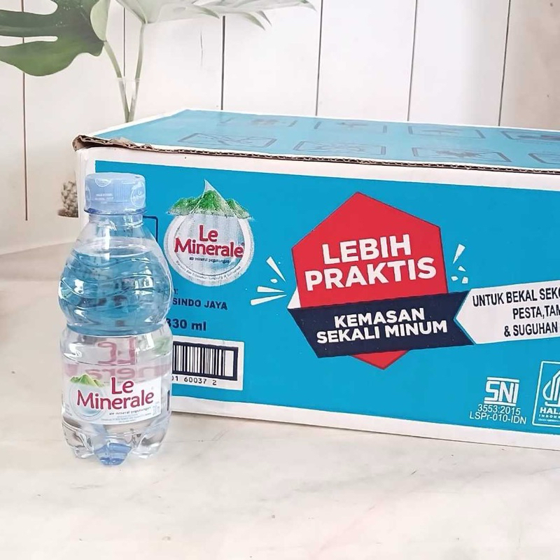 Jual LEMIN MINI AIR MINERAL LE MINERALE 330 ML ISI 24 DUS TERMURAH | Shopee Indonesia