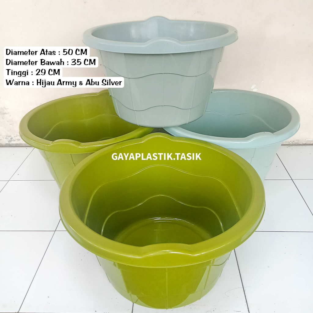 Jual Bak Air Jumbo 45 Liter Bak Mandi Jolang Tempat Penampungan Air Ukuran Besar Bahan Plastik