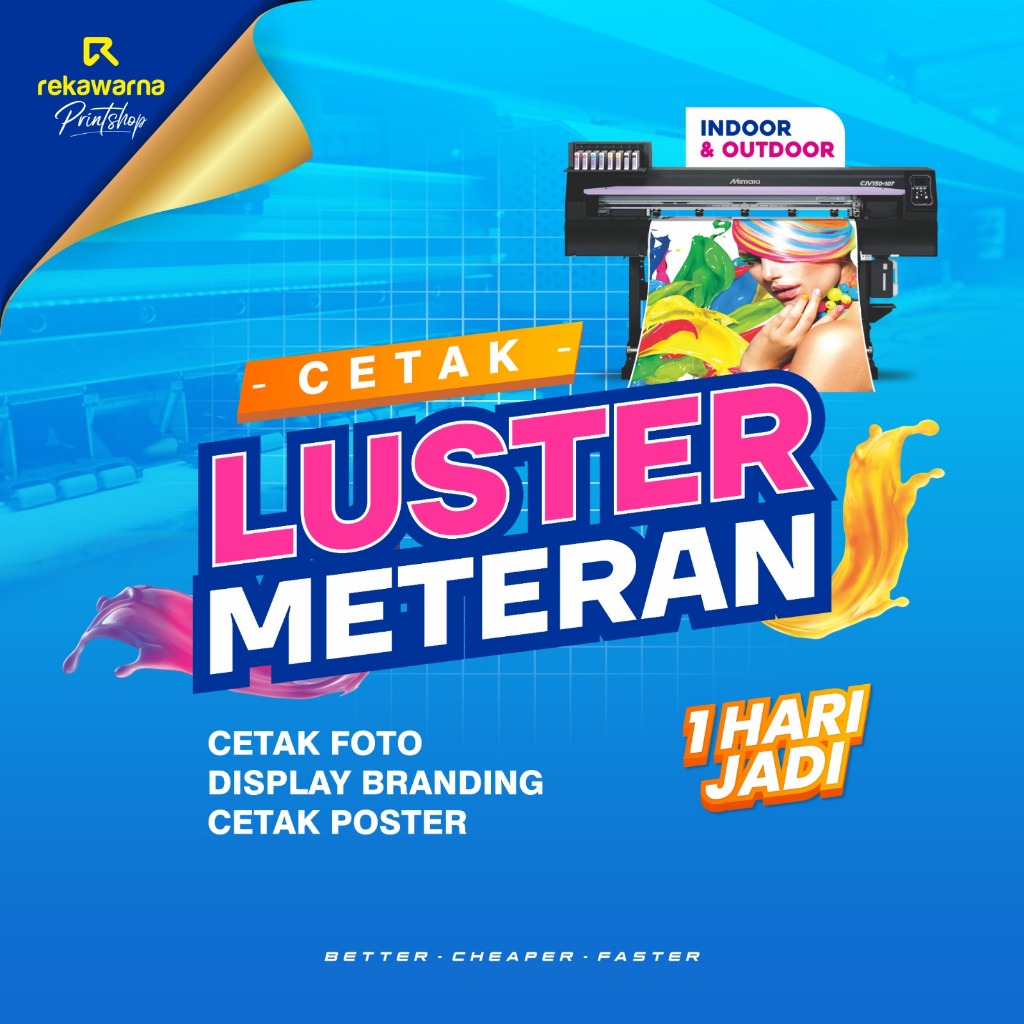 Jual CETAK LUSTER METERAN / BUAT POSTER /FOTO LUSTER UKURAN BESAR ...