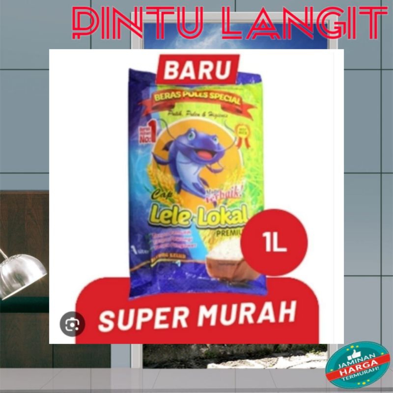Jual Beras Premium Cap LELE LOKAL Kemasan 1L ASLI PACKING PABRIK ...