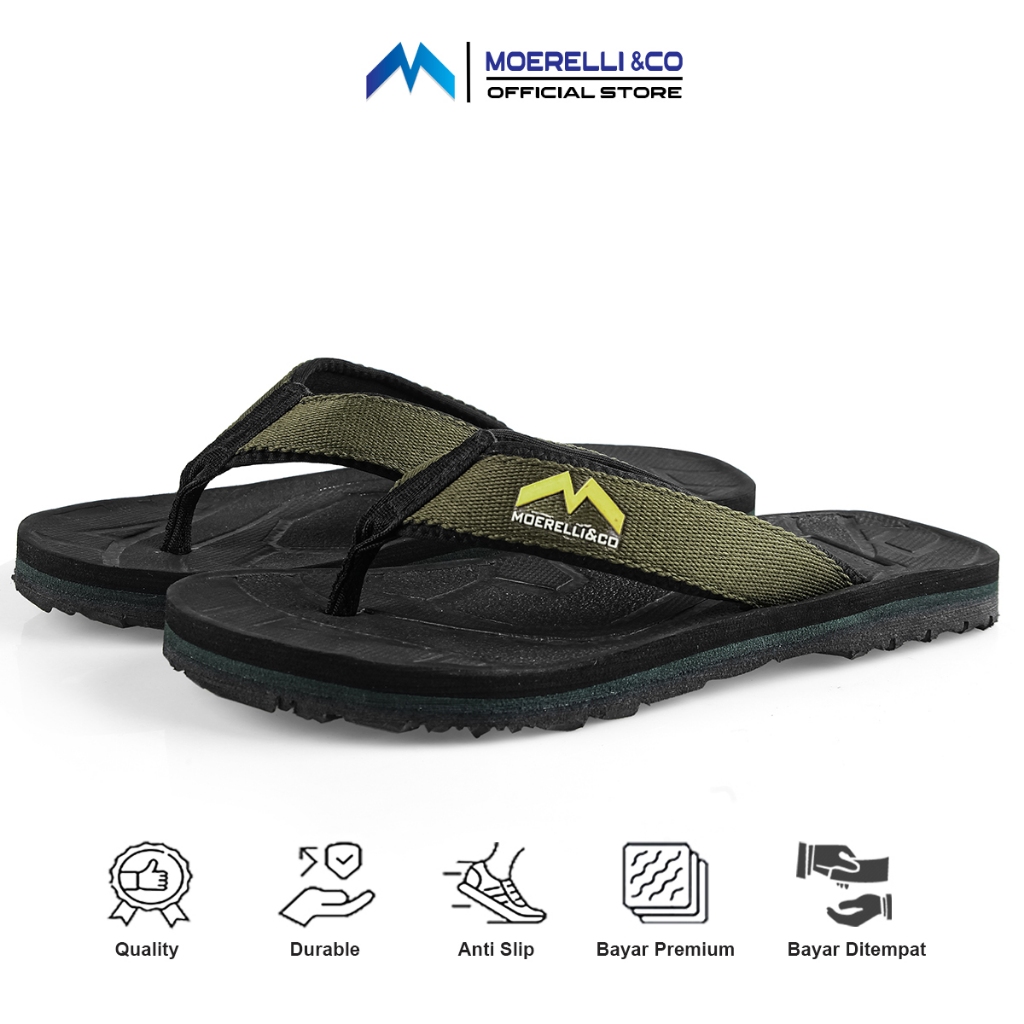 Jual Moerelli &Co M4111 Mario Black Army Sandal Pria Adventure Sandal Jepit Gunung Outdoor ...