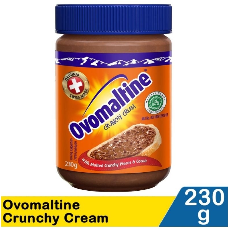 Jual Ovomaltine Crunchy Cream 230 gram Cokelat Coklat | Shopee Indonesia