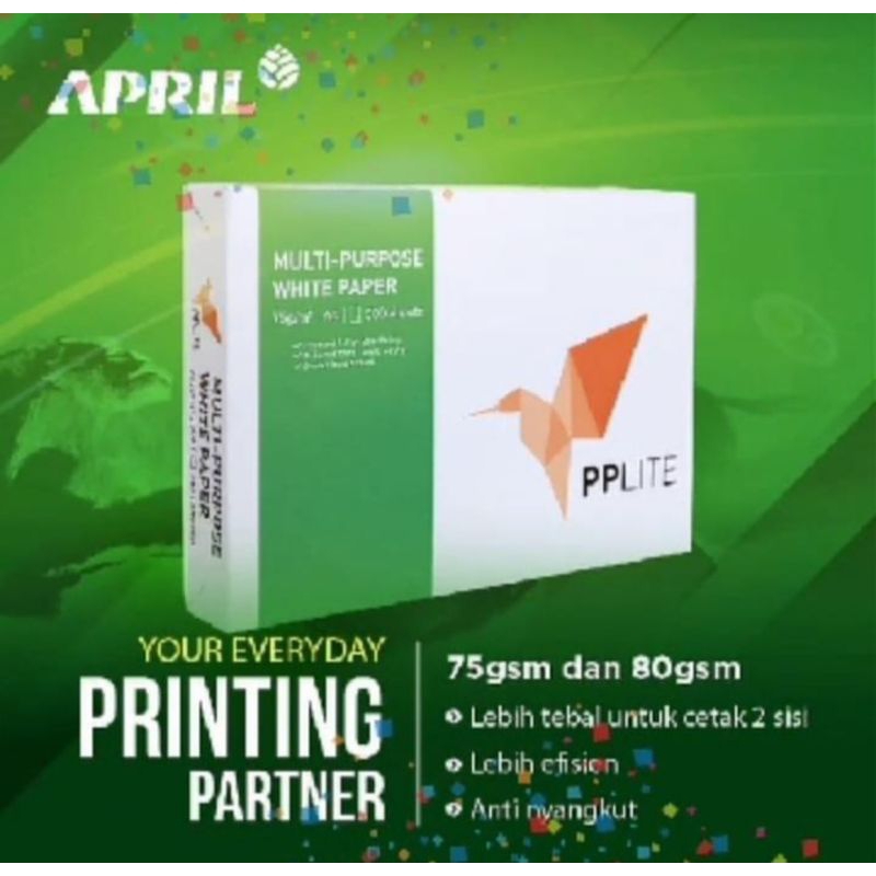 Jual Kertas HVS Pplite 75gsm / Kertas HVS A4 / Kertas HVS F4 | Shopee ...
