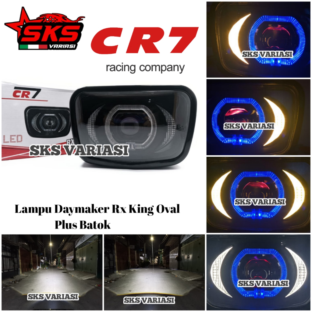 Jual Lampu Biled Daymaker Model Oval Biled Matrix CR7 Headlamp Biled RX ...