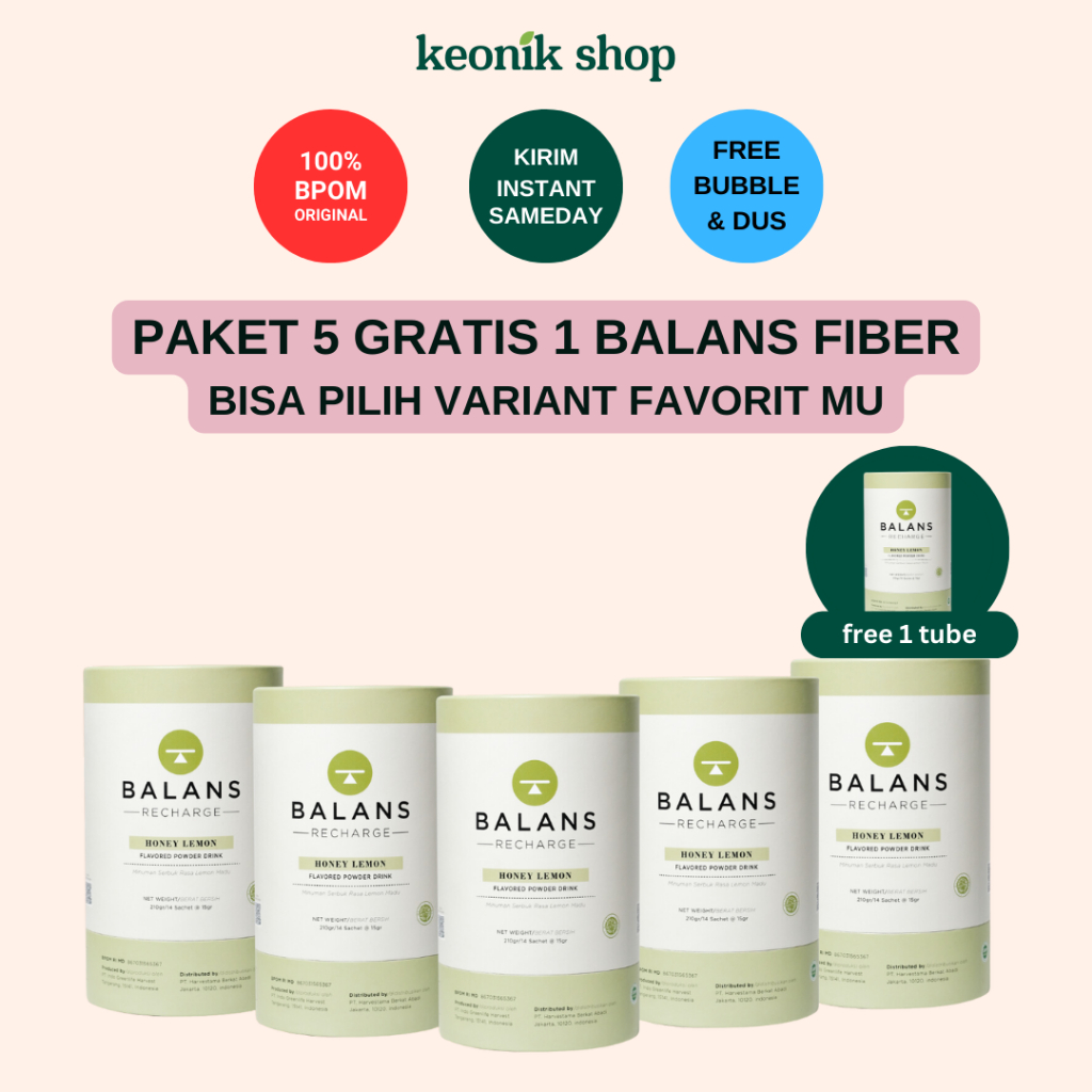 Jual Balans Promo Bundling Recharge Buy 5 Tube Free 1 Tube (6 Hijau ...