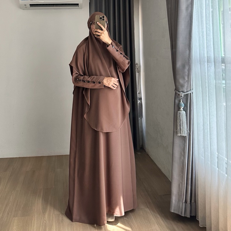 Jual JEMA ABAYA & FRENCH KHIMAR WOLFIS | hi.shafiyya hijab shafiyya ...