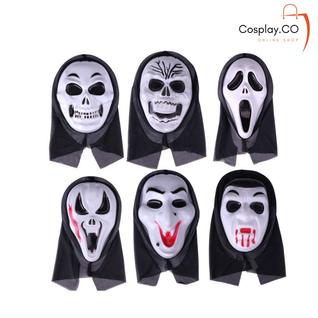 Jual Cosplay Topeng Halloween Scream Hantu Scary Mask Vampire Packing ...