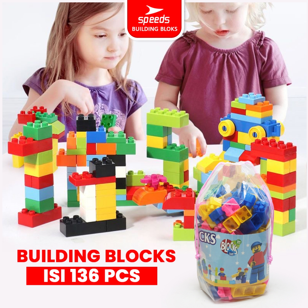 Jual SPEEDS Balok Susun Brick DIY Mainan Balok Anak Building Blocks ...