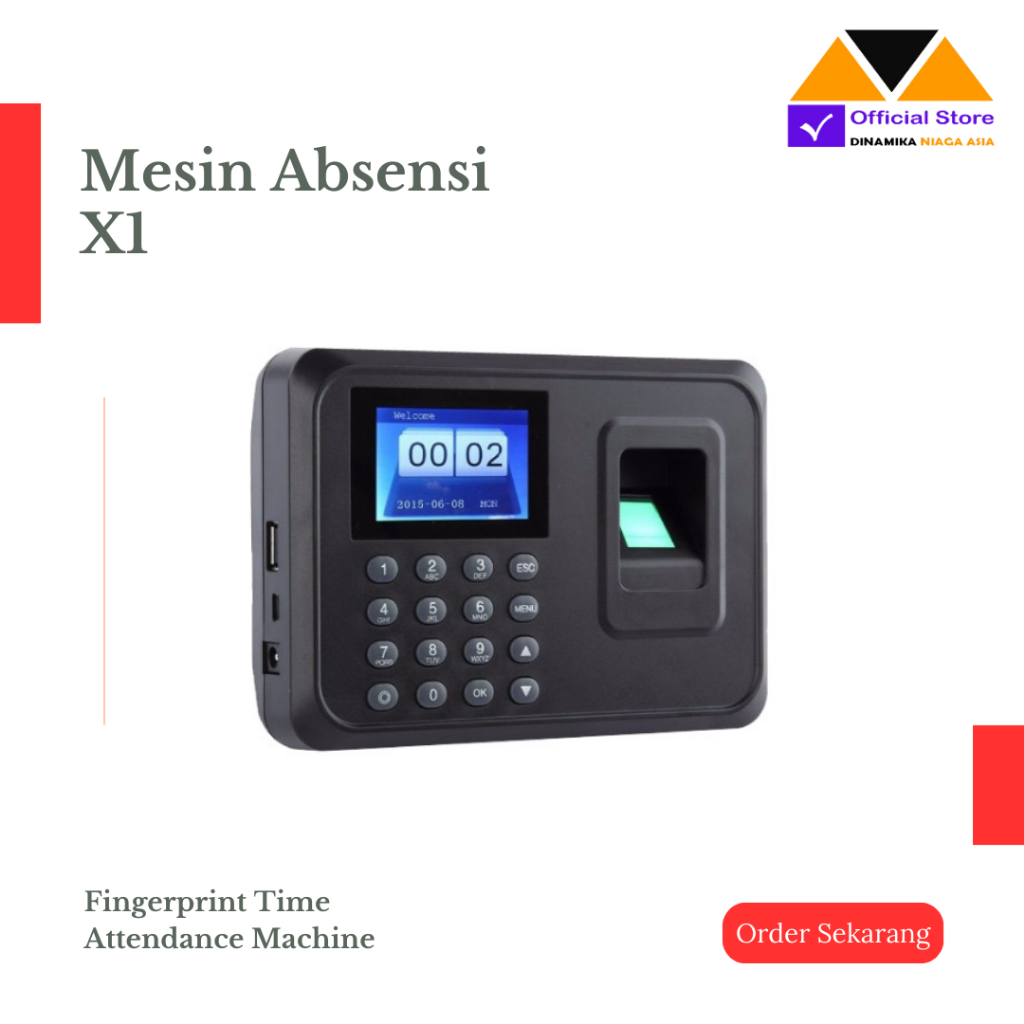 Jual Mesin Absensi Sidik Jari Biometrik X1 Fingerprint Standalone Time ... Jual Mesin Absensi Sidik Jari Biometrik X1 Fingerprint Standalone Time ...
