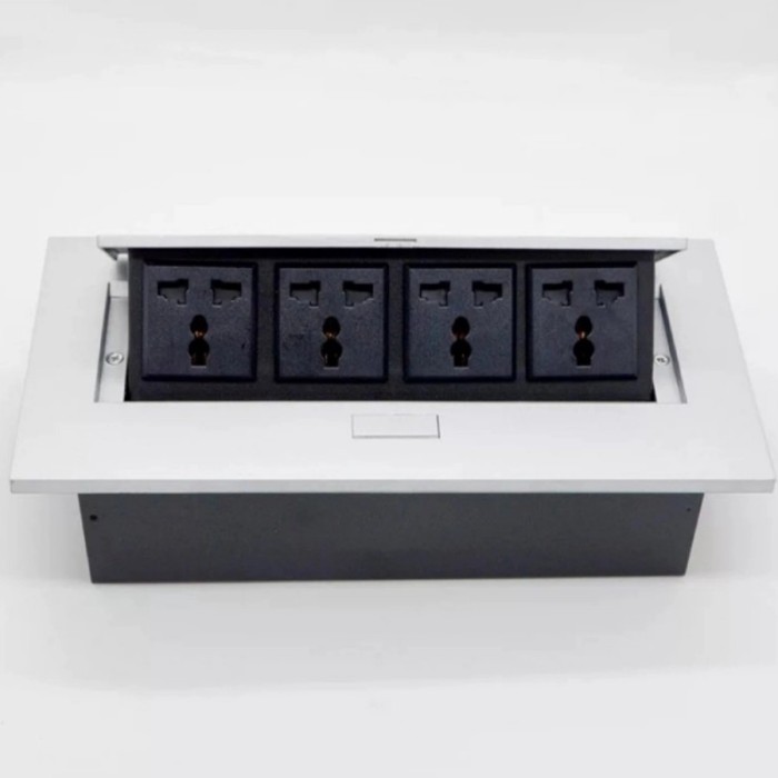 Jual Floor Socket Listrik 4 Lobang/ Socket Lantai Colokan Listrik ...