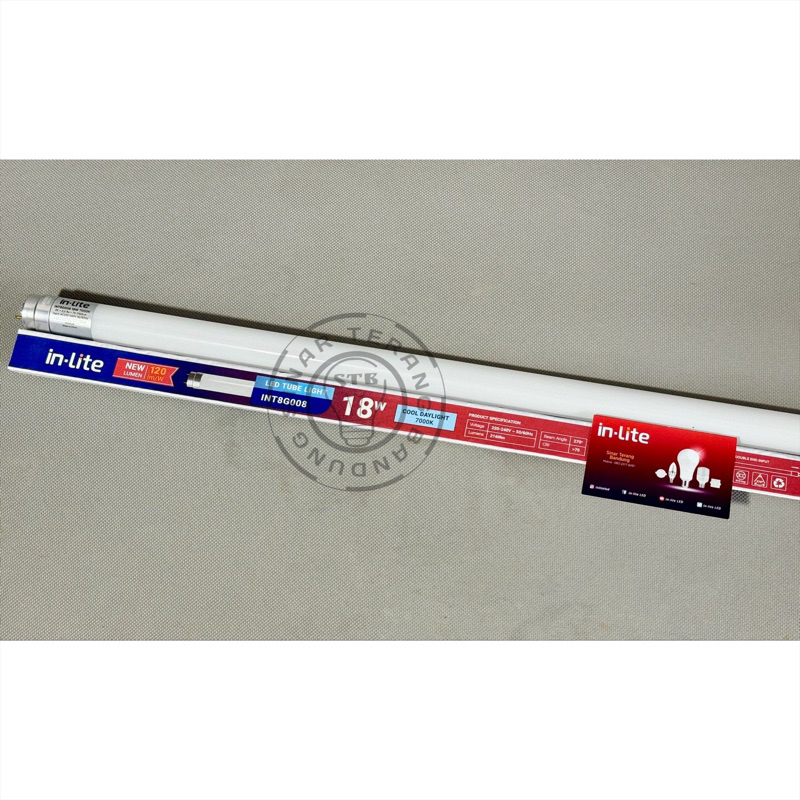 Jual LAMPU LED INLITE TL TUBE LIGHT NEON T8 18W 18 WATT 120CM - INT8G008 | Shopee Indonesia