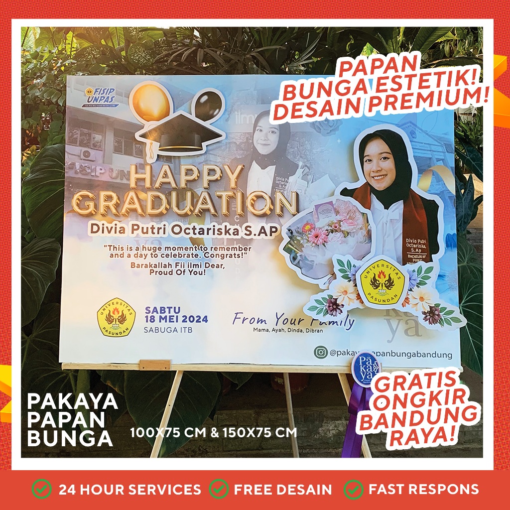 Jual PAPAN KARANGAN BUNGA ESTETIK UNTUK WISUDA PERNIKAHAN GRAND OPENING ...