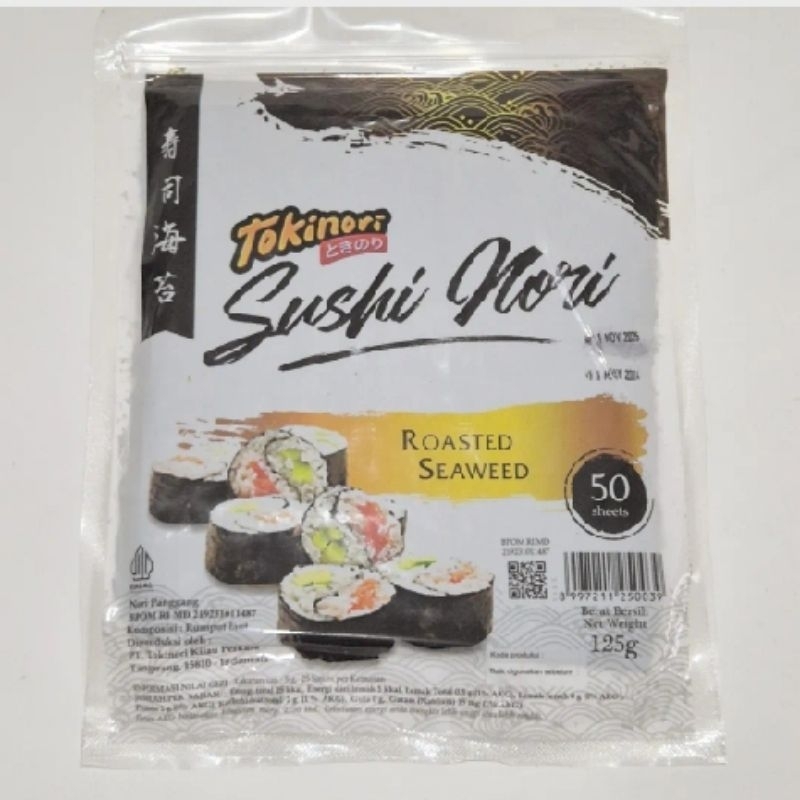 Jual Tokinori Sushi Nori 50 Sheets / Sushi Nori / Rumput Laut lembaran ...