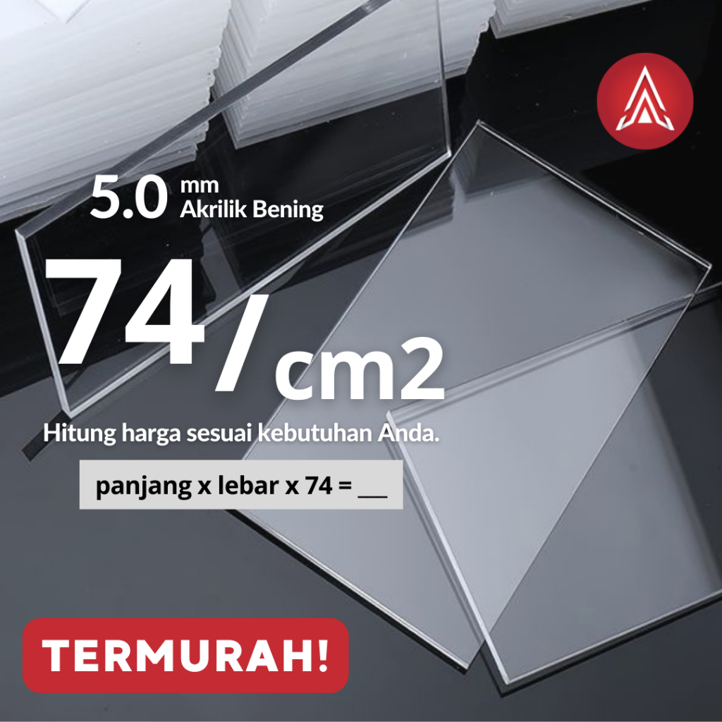 Jual AKRILIK BENING UKURAN BEBAS 5MM | POTONG LASER CUSTOM | AKRILIK ...