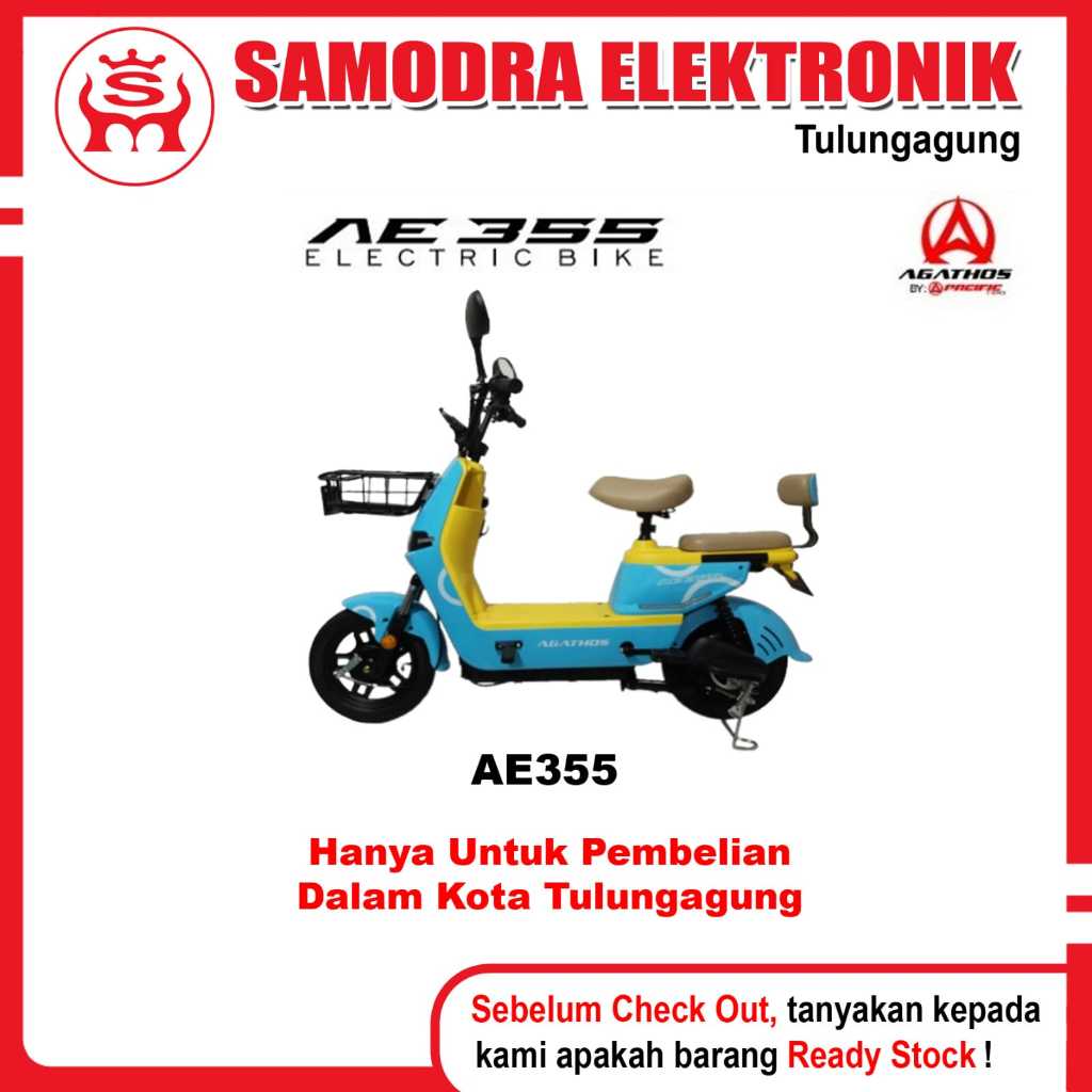 Jual Sepeda Listrik AGATHOS AE-355 | Electric Bike Agathos | Shopee Indonesia