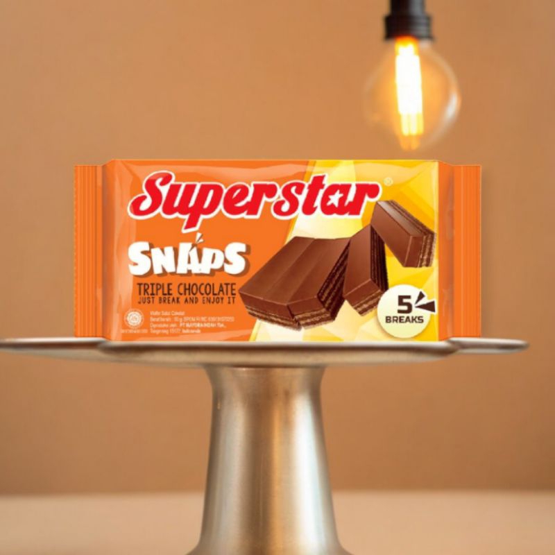 Jual Superstar Snaps Wafer Salut Triple Chocolate 28g | Shopee Indonesia