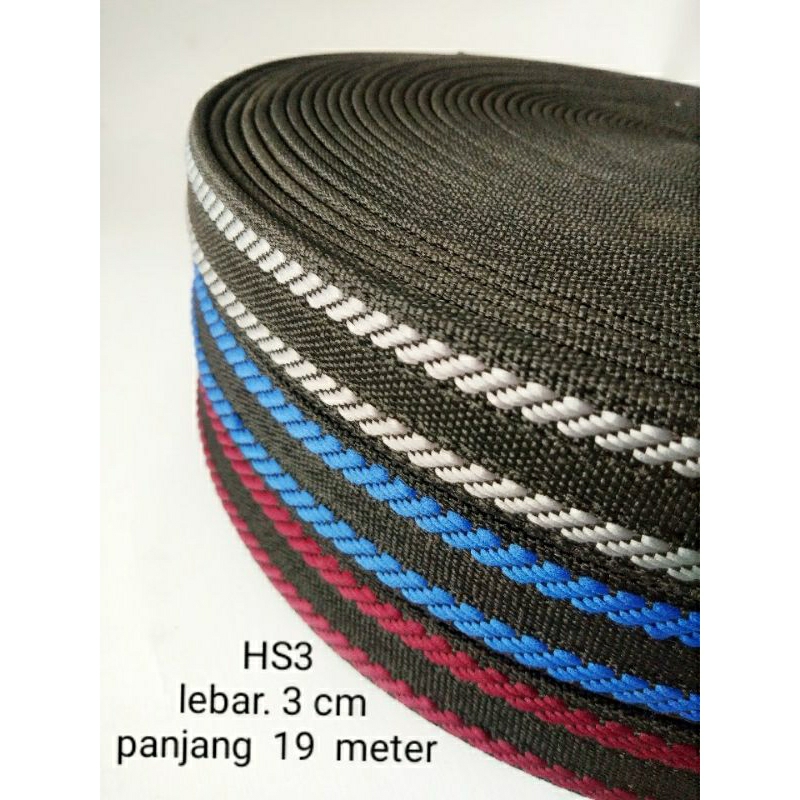Jual tali bisban webbing HS3 ukuran 3 cm bisban tebal bisban murah ...