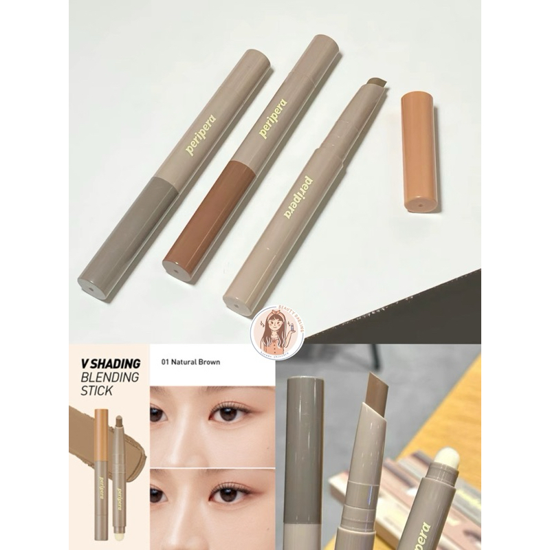 Jual READY PERIPERA V SHADING BLENDING CONTOUR STICK + BRUSH | Shopee ...
